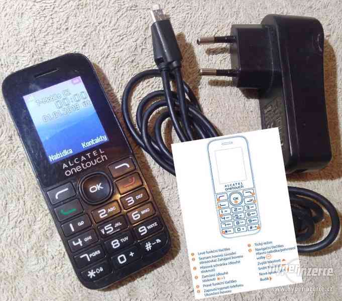 Alcatel OT-1016G + nabíječka!!! - bazar - Hyperinzerce.cz
