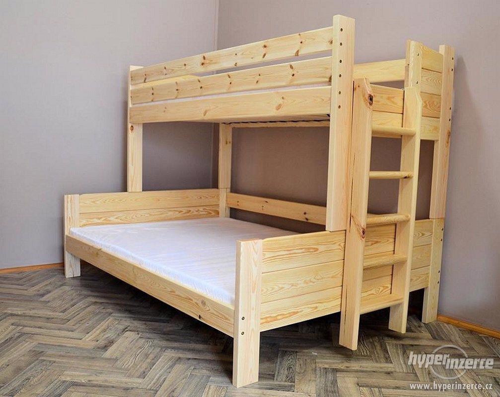 DŘEVĚNÁ PATROVÁ POSTEL Z MASIVU, PALANDA BEST CHALUP - bazar ...