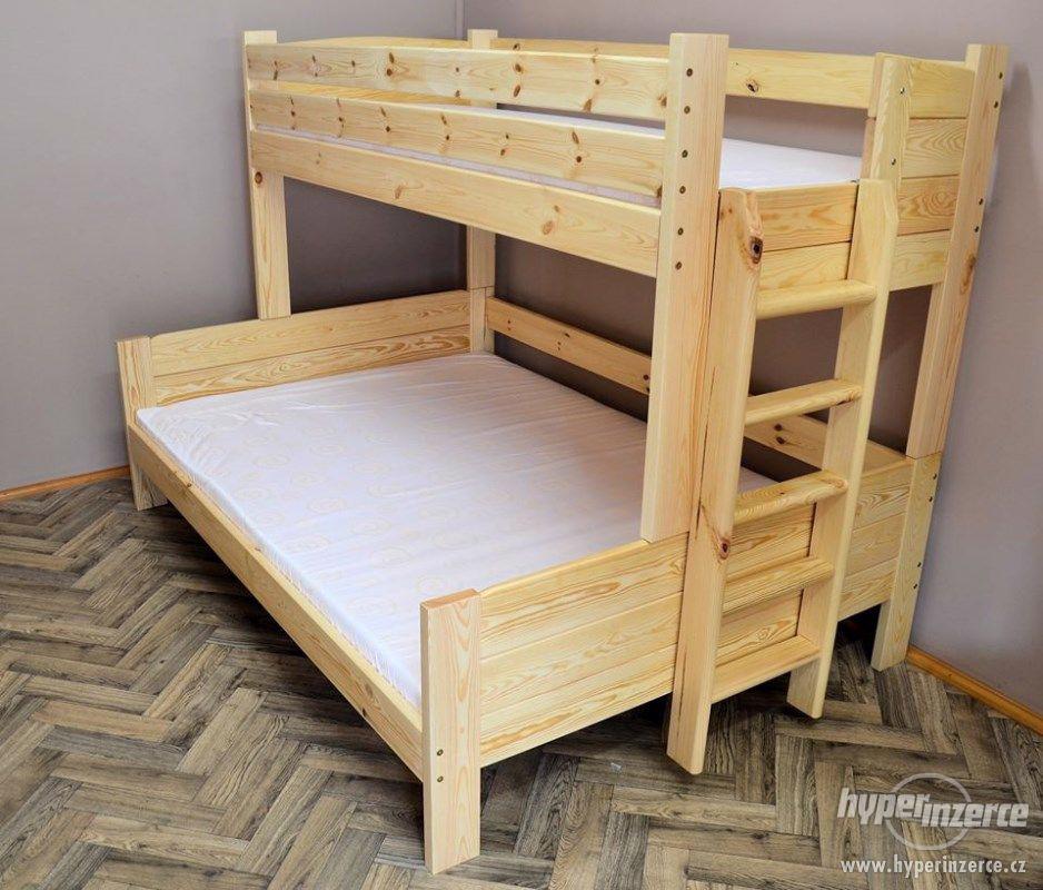 DŘEVĚNÁ PATROVÁ POSTEL Z MASIVU, PALANDA BEST CHALUP - bazar ...