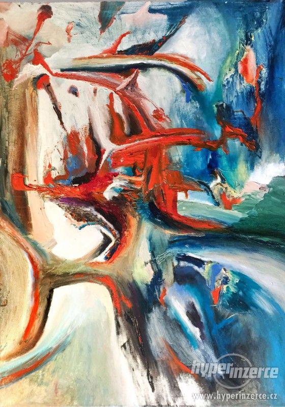 Abstraktní, 100x70, moderní, umění, malba, malba, obraz, dar - bazar ...