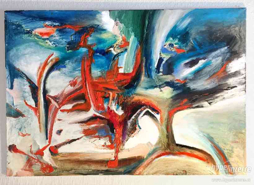 Abstraktní, 100x70, moderní, umění, malba, malba, obraz, dar - bazar ...