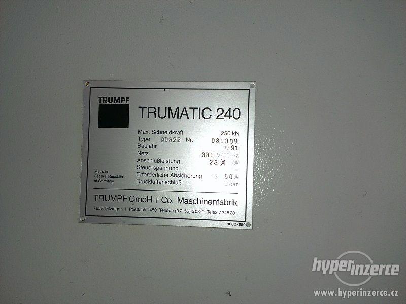 Vysekávací stroje TRUMATIC 240 ROTATION - bazar - Hyperinzerce.cz