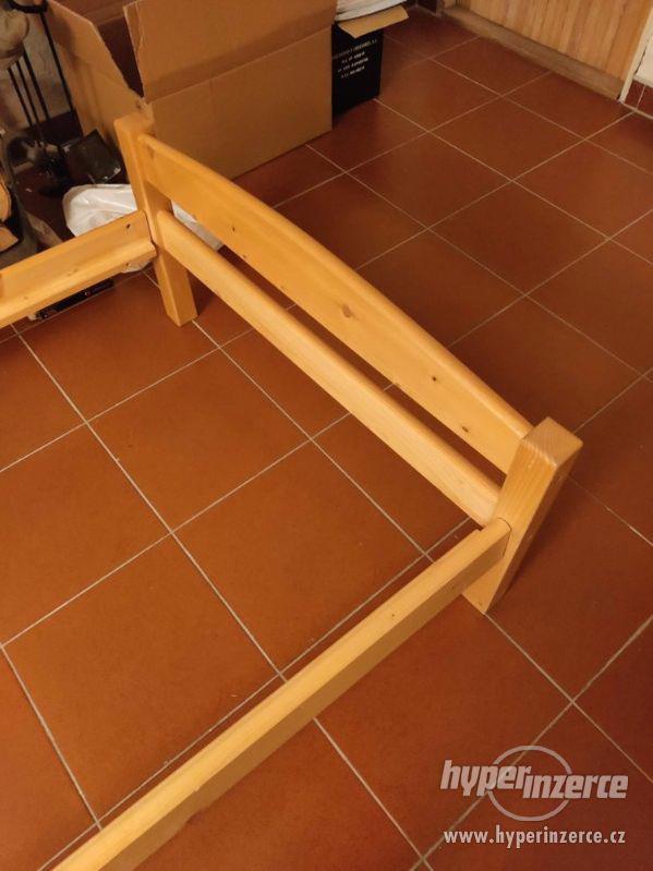 Postel IDEA masiv jednolůžko lak 90x200 + rošt - bazar - Hyperinzerce.cz