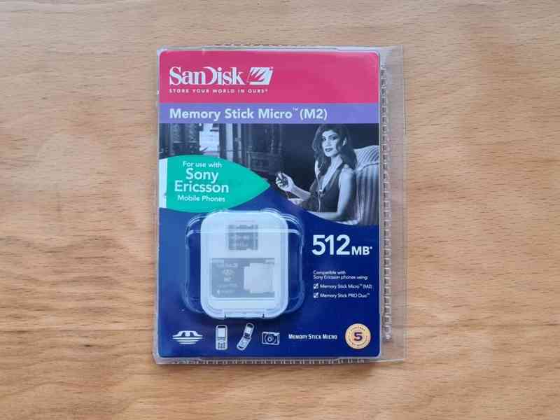 Paměťové karty Memory Stick Duo a Micro (M2) + redukce - bazar ...
