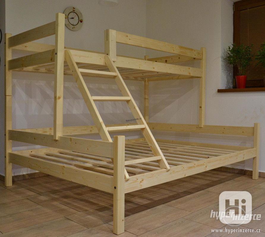 Patrová postel s rozšířeným lůžkem NELIS 120x200 cm - bazar ...