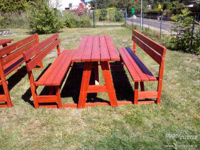 Pivní sestava , pivní set s opěradlem - bazar - Hyperinzerce.cz