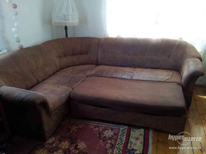 Rozkladaci rohova sedacka - bazar - Hyperinzerce.cz