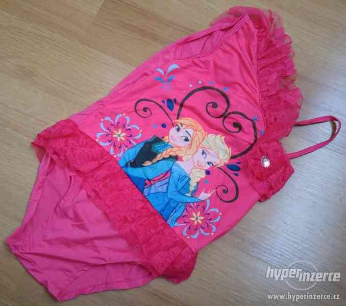Růžové dívčí plavky Elsa a Anna - Ledové království. - bazar ...