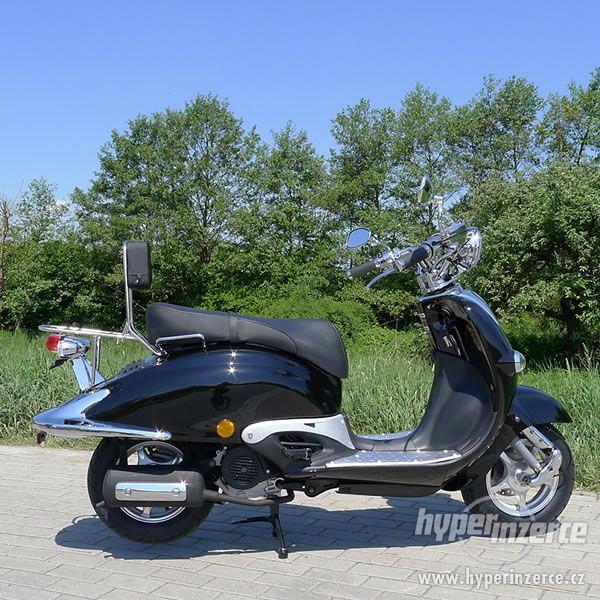 Nový retro skútr 50cc, čtyřtakt, SPZ - bazar - Hyperinzerce.cz
