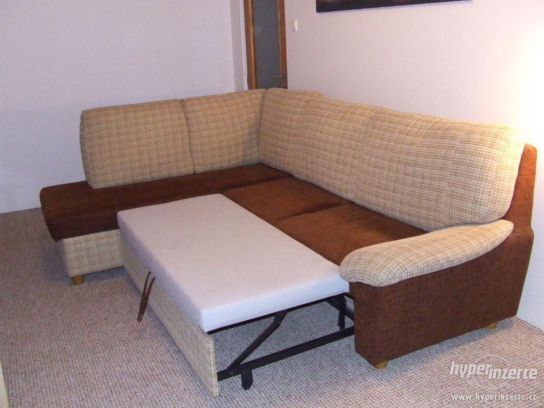 Rohová rozkládací sedačka - bazar - Hyperinzerce.cz