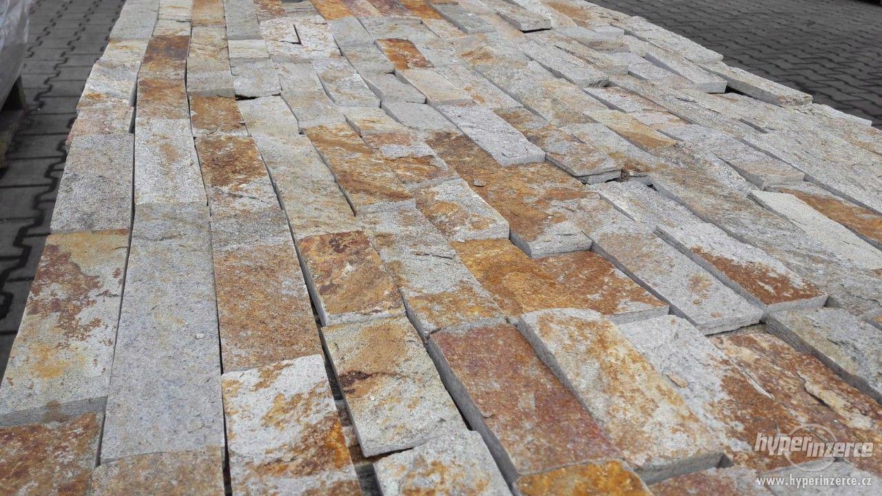 Obkladový kámen, přírodní kámen, pásky, fasáda, plot, krb - bazar ...