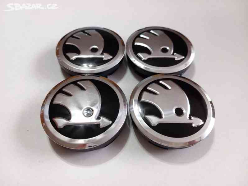 Středové krytky Škoda 56x52mm, 5JA 601 151 A - bazar - Hyperinzerce.cz