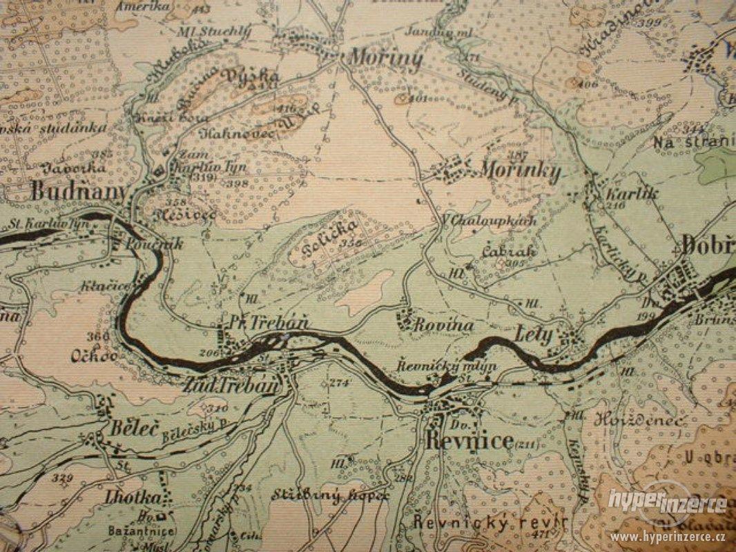 Podrobná mapa okolí Berouna a Prahy - bazar - Hyperinzerce.cz