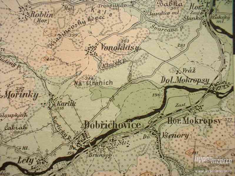 Podrobná mapa okolí Berouna a Prahy - bazar - Hyperinzerce.cz