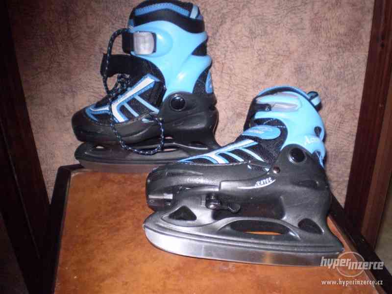 Málo jeté juniorské hokejové dětské brusle 39 kanady vel. 25 - bazar ...
