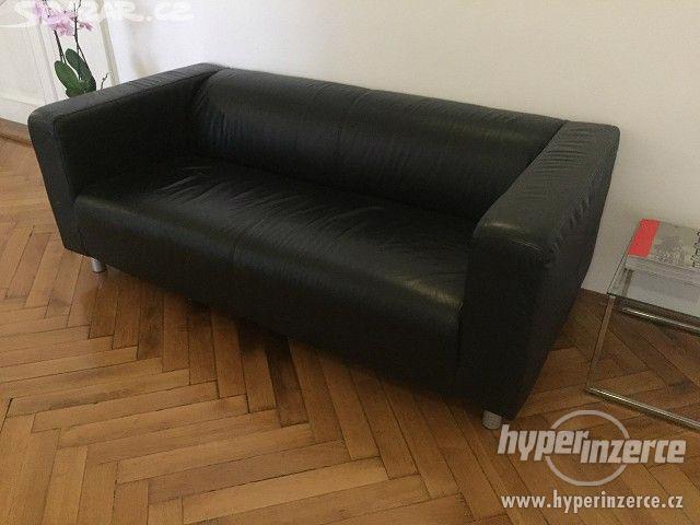 Cerna kozena sedacka - bazar - Hyperinzerce.cz