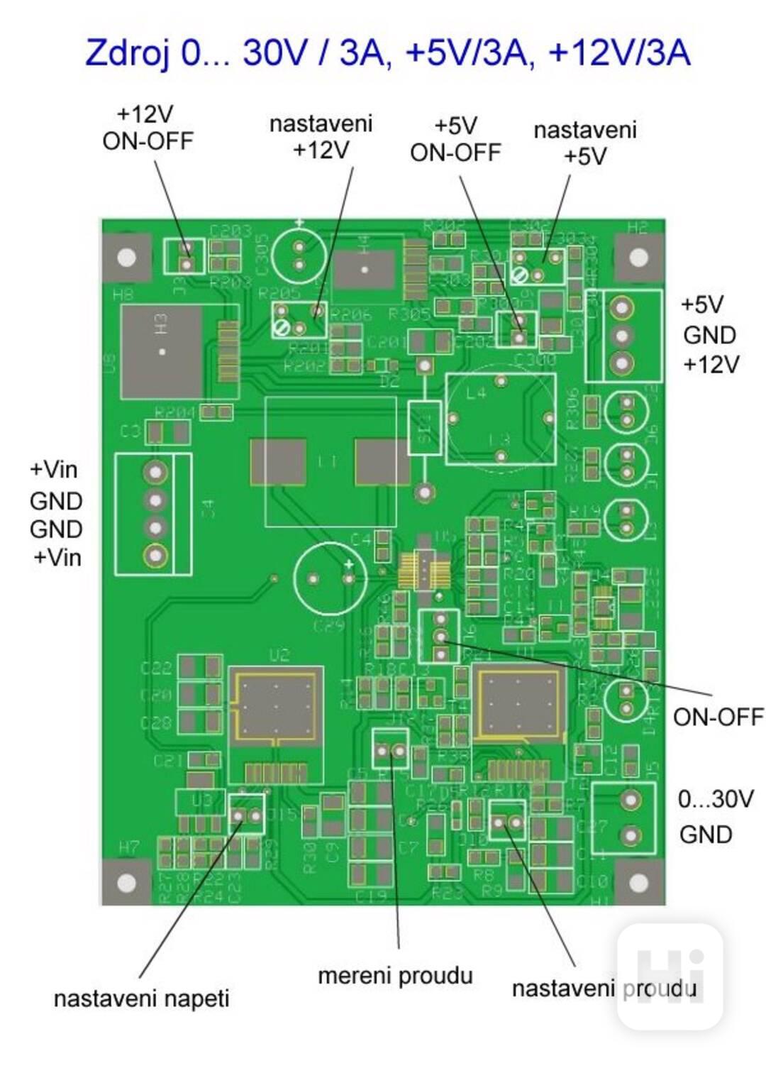 plošný spoj pro laboratorní zdroj - bazar - Hyperinzerce.cz