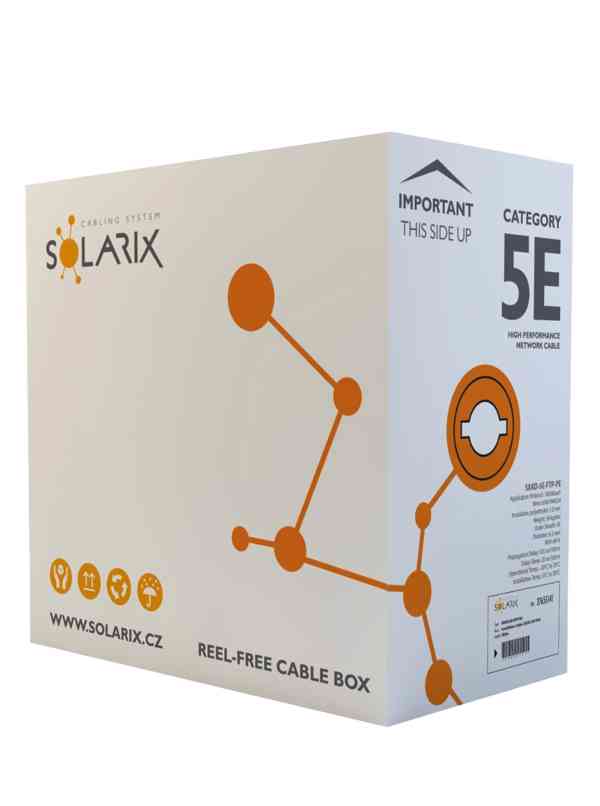 Solarix instalační kabel CAT5E FTP PE F 305m - bazar - Hyperinzerce.cz