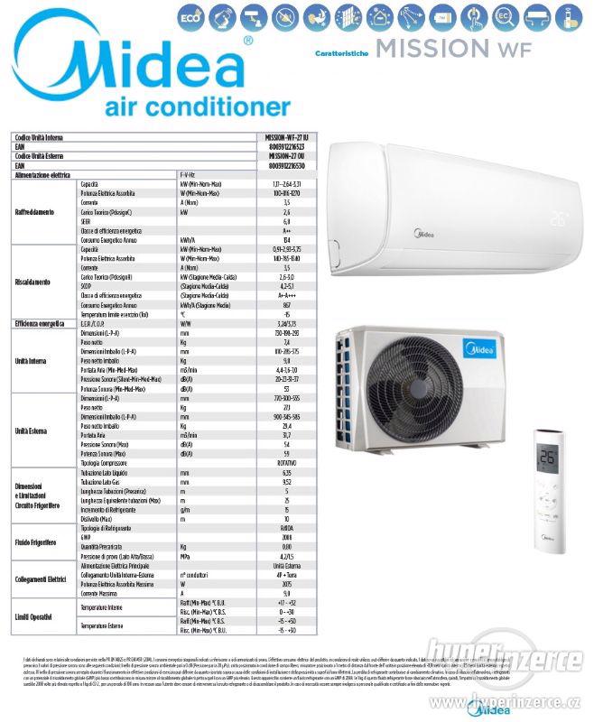Klimatizační jednotka Midea Mission - WIFI - bazar - Hyperinzerce.cz
