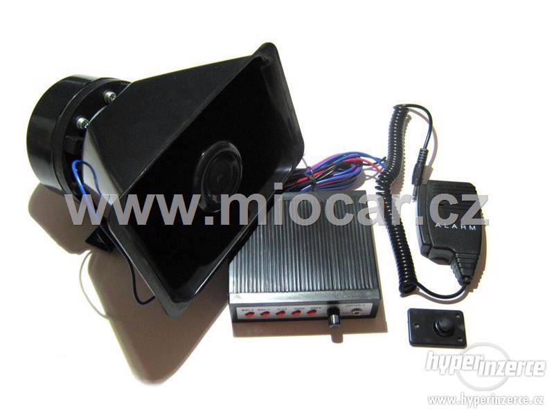 Siréna 100W, megafon do auta + mikrofon - bazar - Hyperinzerce.cz