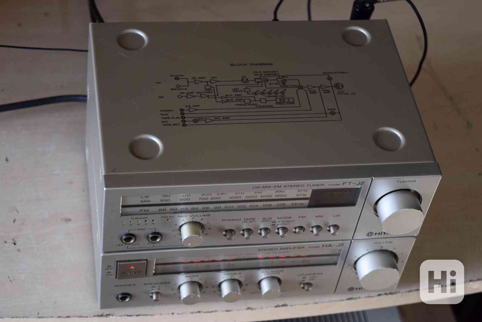 HITACHI HA-J2 + FT-J2 VINTAGE STEREO ZESILOVAČ !! - bazar - Hyperinzerce.cz