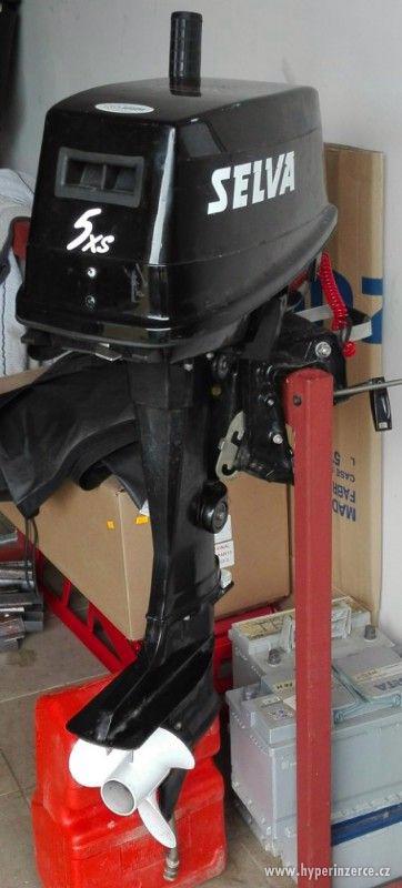 Gumový člun + motor SELVA 5xs - bazar - Hyperinzerce.cz