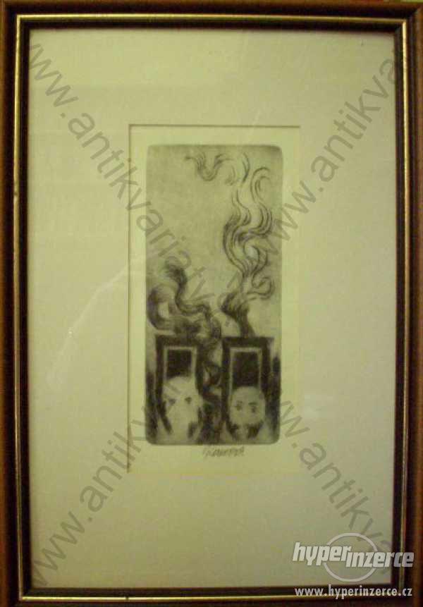 Muži Vladimír Komárek suchá jehla signováno - bazar - Hyperinzerce.cz