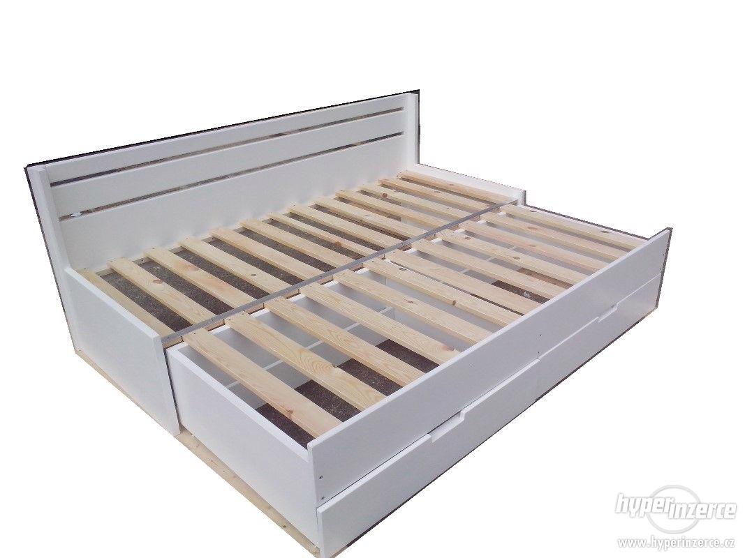 Nová rozkládací , výsuvná postel MASIV - bazar - Hyperinzerce.cz