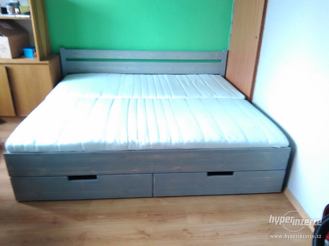 Nová rozkládací , výsuvná postel MASIV - bazar - Hyperinzerce.cz