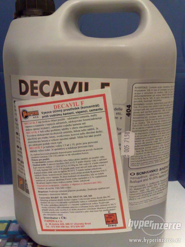 DECAVIL F 5kg-rozpouštědlo cementu a moč. kamene - bazar - Hyperinzerce.cz