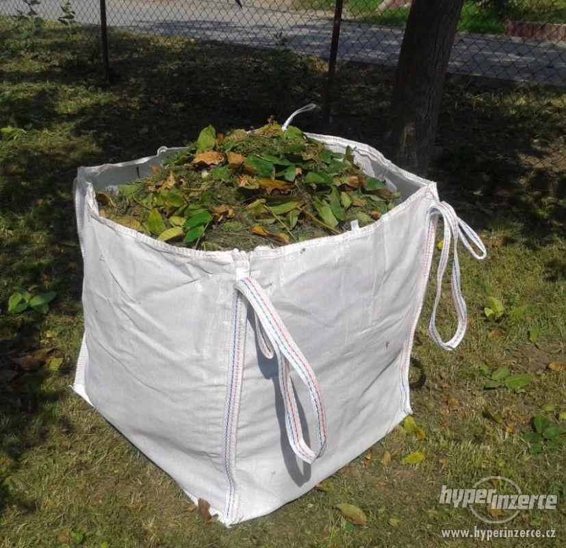 Vaky,pytle na LISTÍ, pevný materiál, velká nosnost - bazar ...
