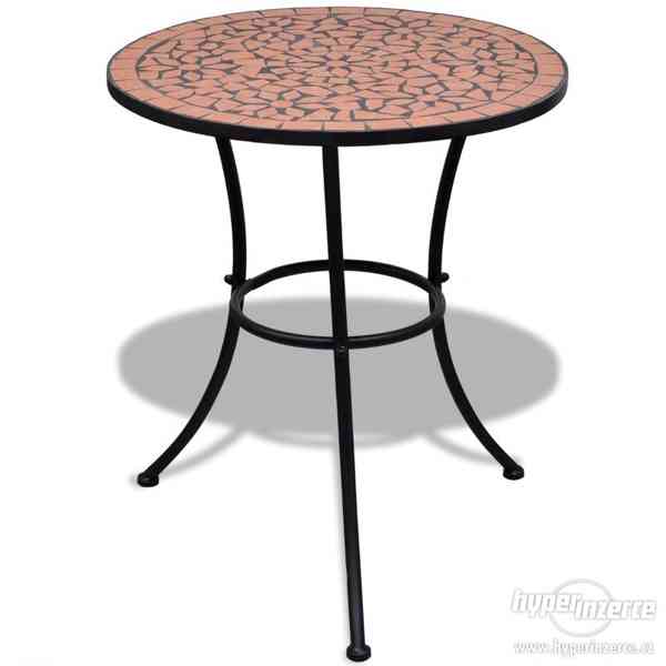 Nový mozaikový stolek, 60 cm, cihlová barva, zn. vidaXL - bazar ...