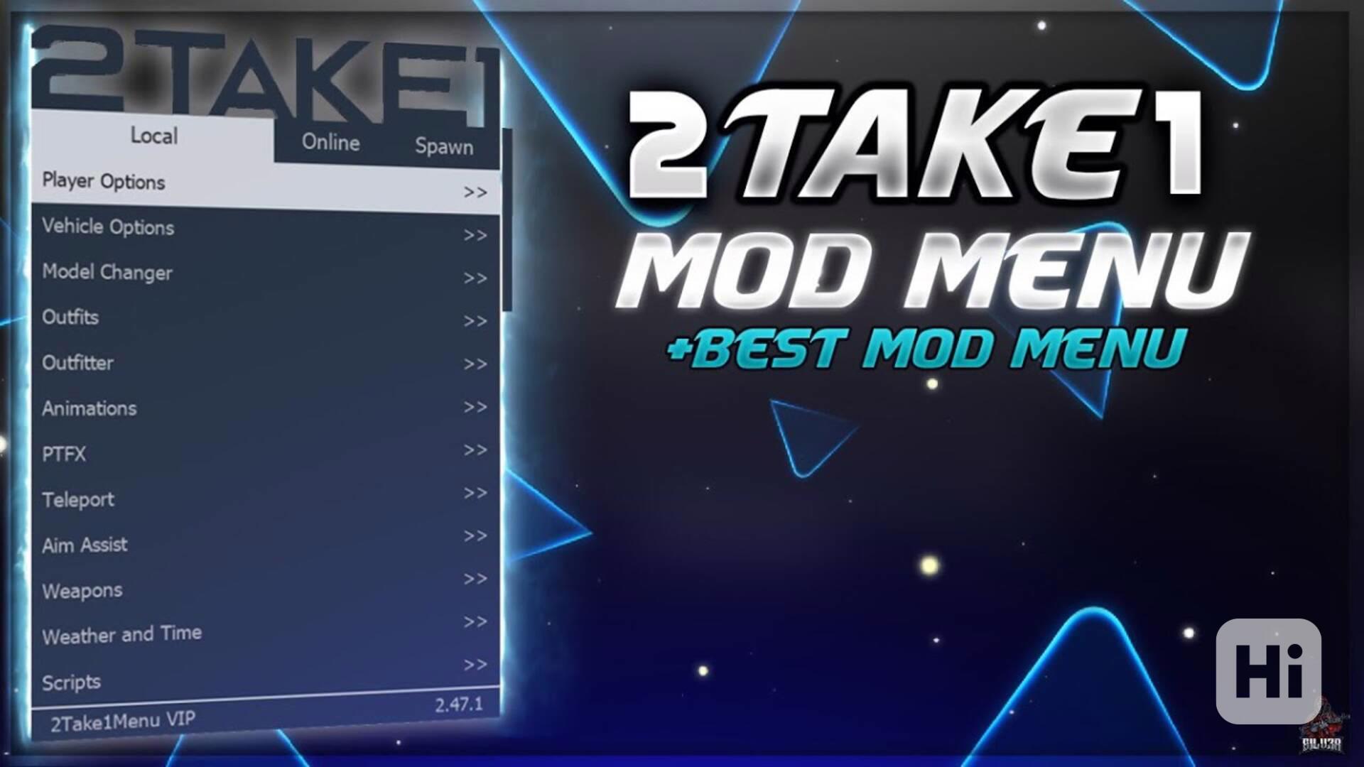 MOD MENU DO GTA 5 2TAKE1 VIP doživotní - bazar - Hyperinzerce.cz