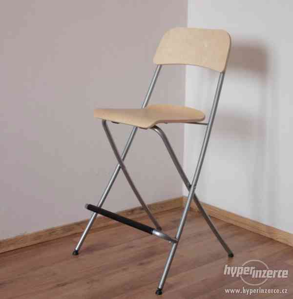 Dvě barová stoličky, skládací (Ikea), Nové - bazar - Hyperinzerce.cz