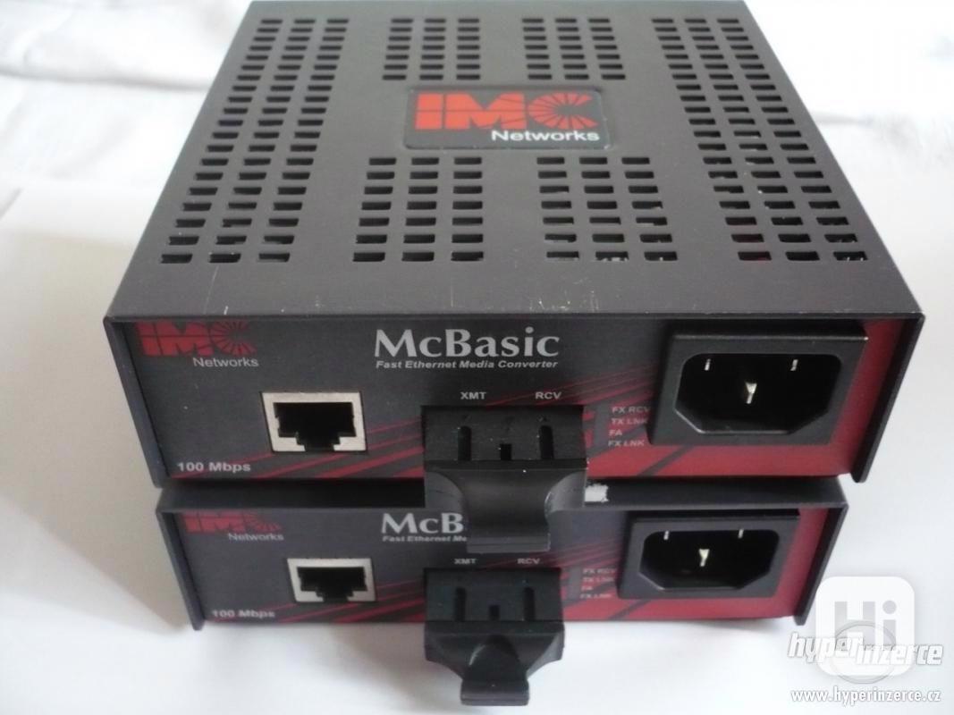IMC McBasic TX-FX converter MM1300-SC 100Mbps - bazar - Hyperinzerce.cz