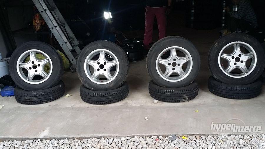 Alu orig. Intra 4x100 6jx14H2 et35 pneu Sava 185/65 r14 pneu - bazar - Hyperinzerce.cz