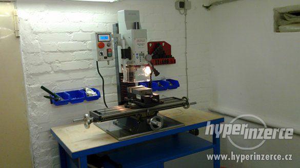 Vrtačko frézka na kov Optimum BF20Vario + vana na třísky - bazar ...