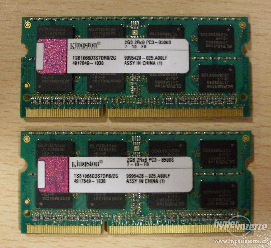 Operační paměť RAM 2 x 2GB DDR3 - bazar - Hyperinzerce.cz