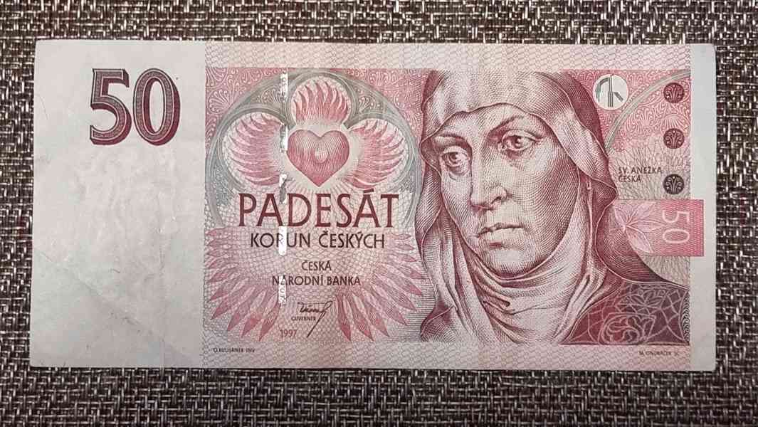 Bankovka 50 Kč 1997 E19 - bazar - Hyperinzerce.cz