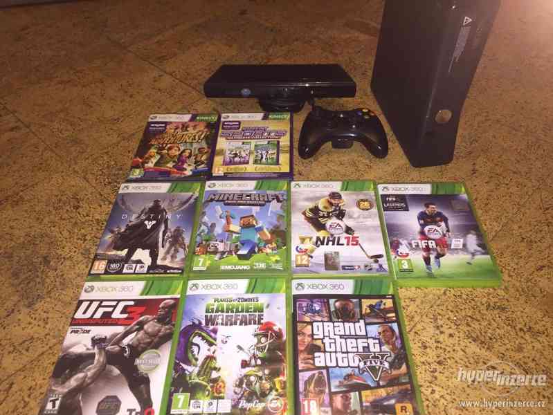 Xbox 360,Kinect + Hry - bazar - Hyperinzerce.cz