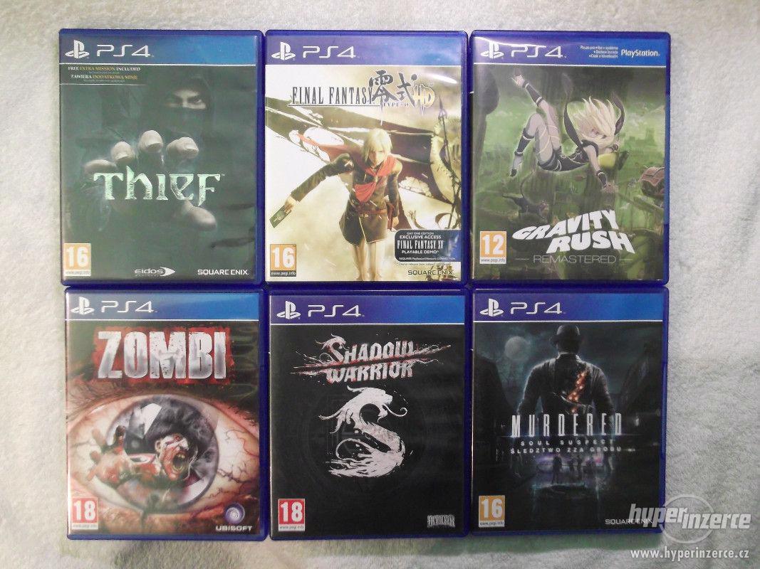 Hry na Playstation 4 - Více fotek - bazar - Hyperinzerce.cz