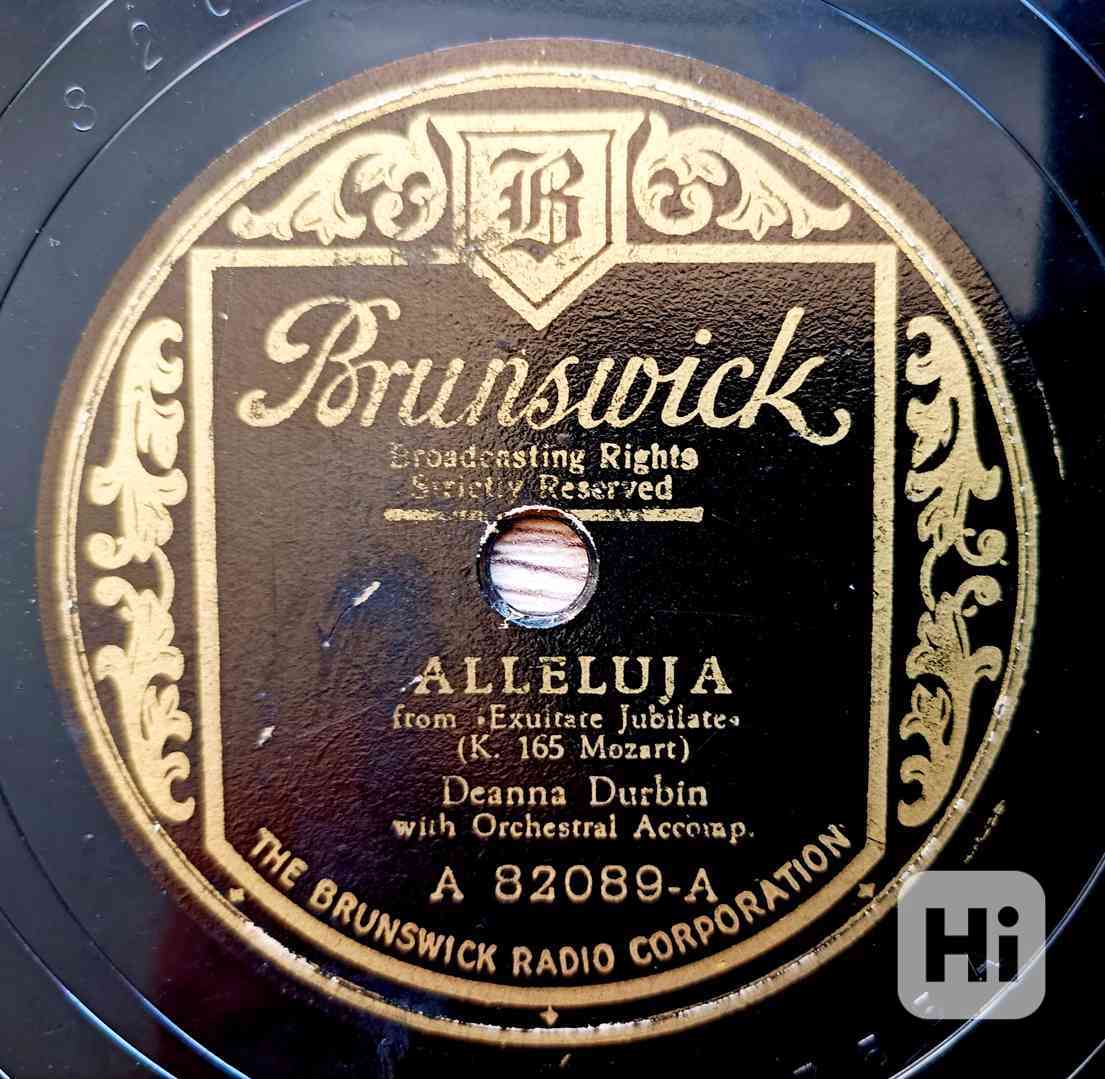 AVE MARIA a ALLELUJA - Starožitná šelaková gramofonová deska - bazar ...