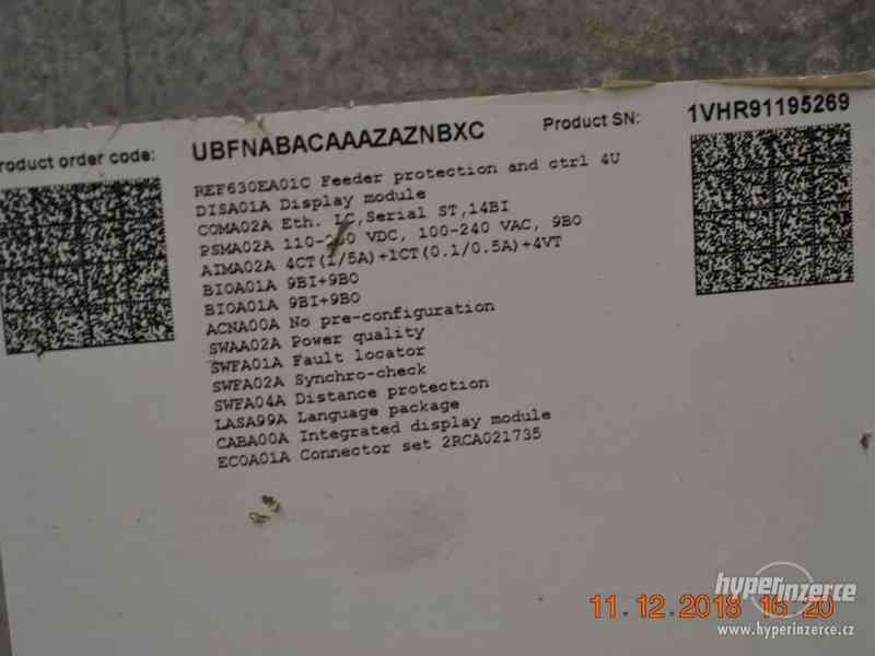 ABB Ochrana a ovládání podavače REF630 IEC - bazar - Hyperinzerce.cz