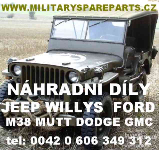 Jeep WILLYS MB, FORD GPW, M38, M38A1, MUTT, DODGE - bazar - Hyperinzerce.cz