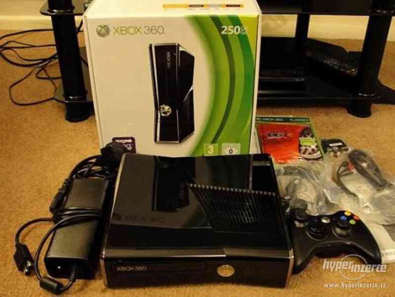 Xbox 360 250 GB repasovaný + 2 hry - bazar - Hyperinzerce.cz
