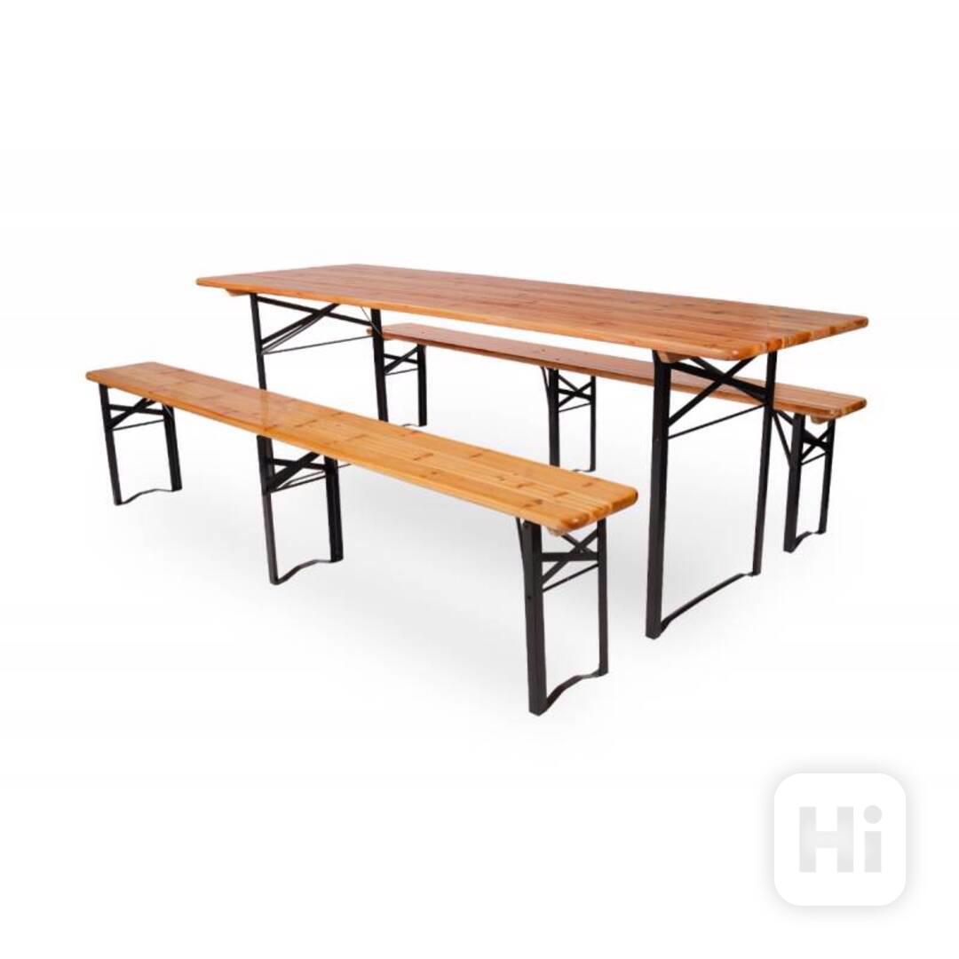 PIVNÍ SET WOODY 180X50 CM - bazar - Hyperinzerce.cz