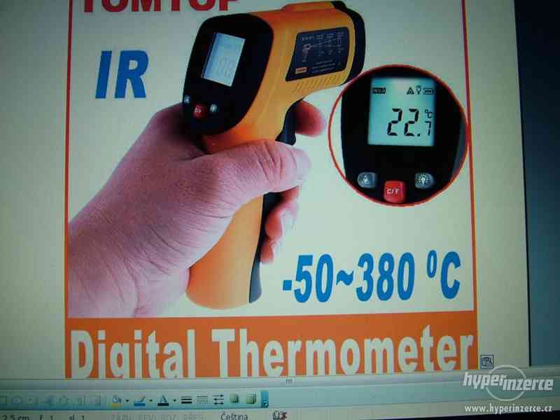 Infra-teploměr -50 C do +350C - bazar - Hyperinzerce.cz