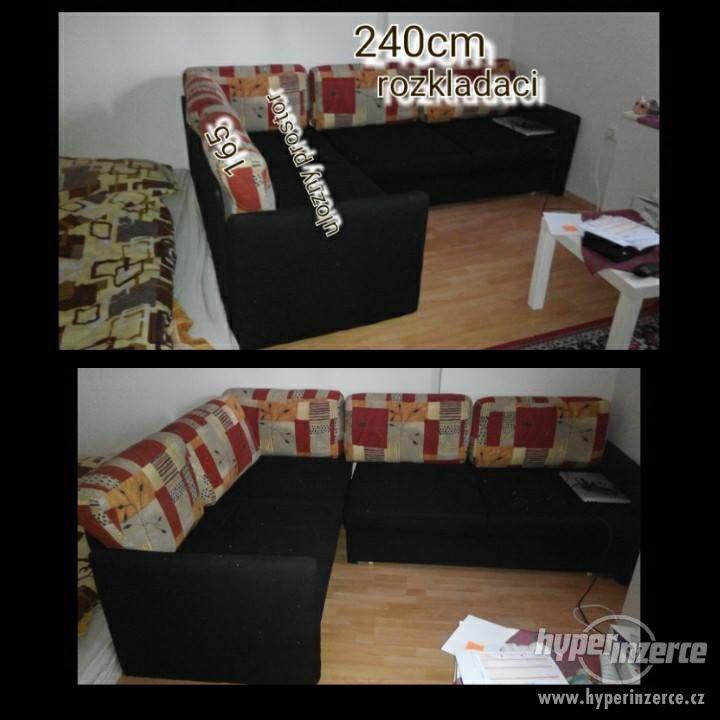 rozkládací rohový gauč - bazar - Hyperinzerce.cz