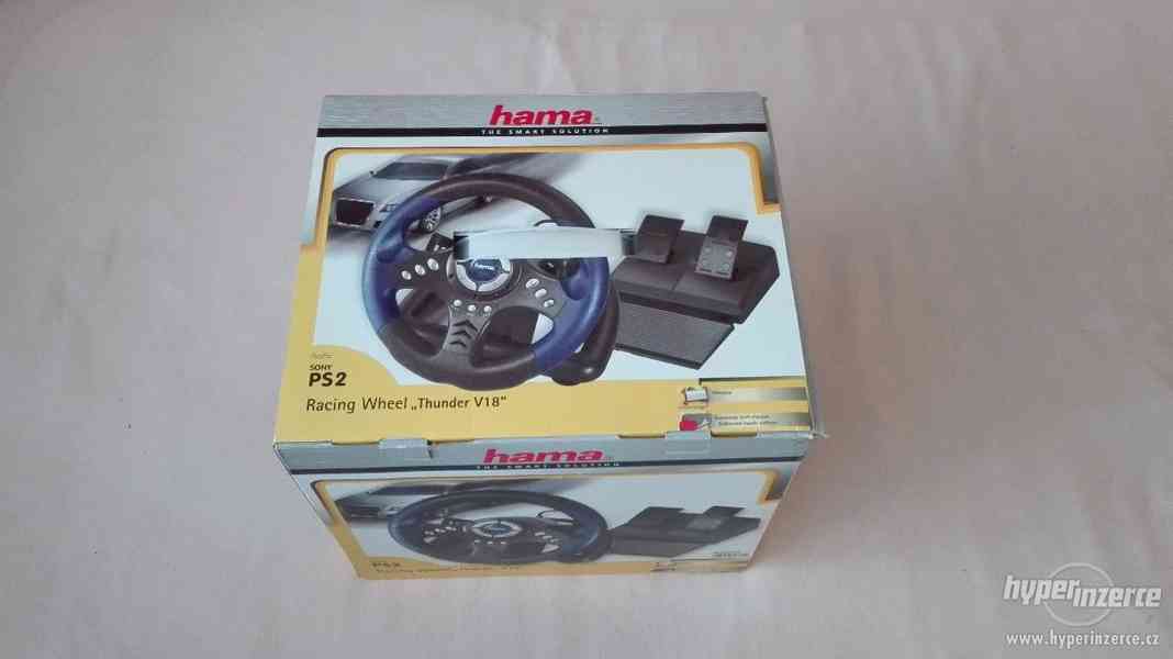 Prodám volant + pedály pro PS2 Hama Thunder V18 - bazar - Hyperinzerce.cz