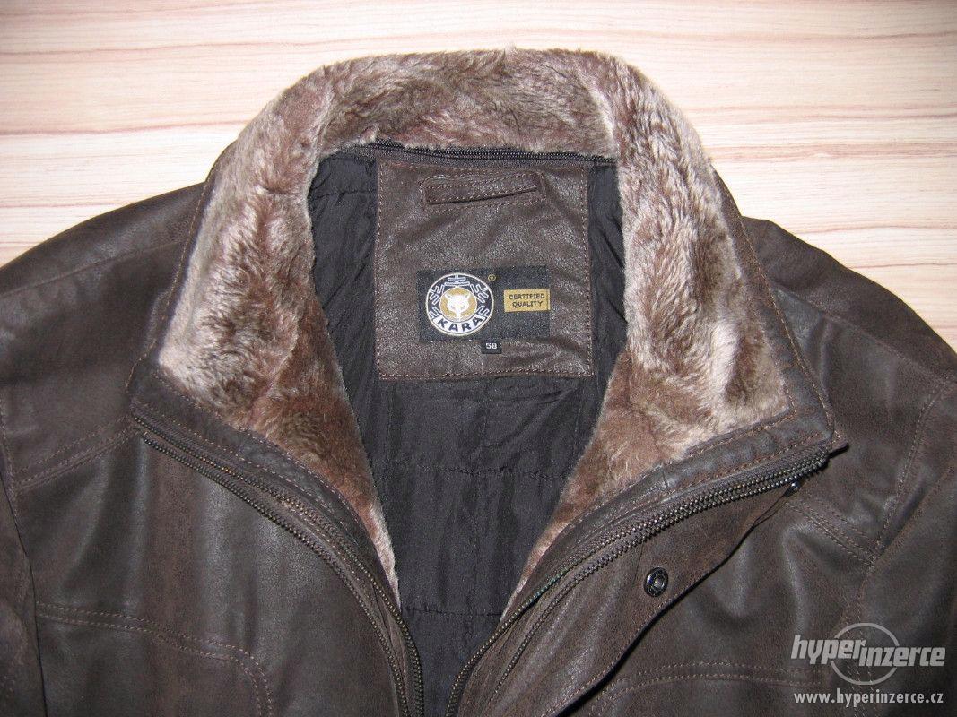 KARA - NOVÁ LUXUSNÍ ZIMNÍ PÁNSKÁ KOŽENÁ BUNDA - VEL. XXL - bazar - Hyperinzerce.cz